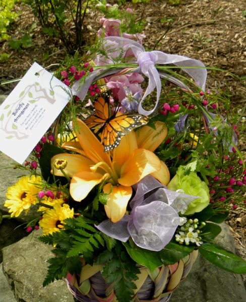 Butterfly Basket - Good Old Days Florist - The Eco Florist